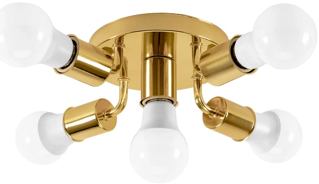 Toolight Kovové bodové stropní svítidlo APP708-5c Gold
