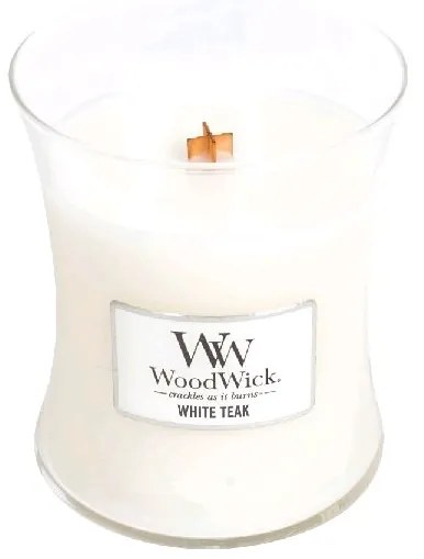 WoodWick 33147 - svíčka sklo střední - White Teak