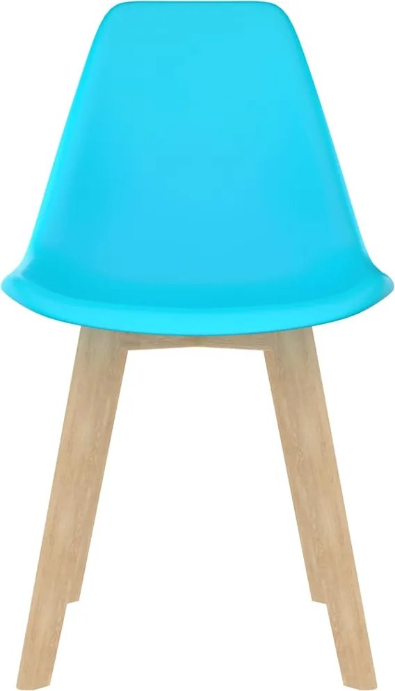 Otočné jídelní židle 2 ks modré plast 289125