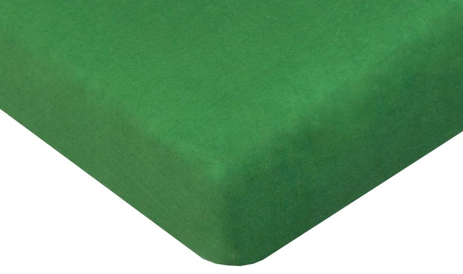 Aaryans Jersey prostěradlo tmavě zelené Rozměry: 180 x 200 cm