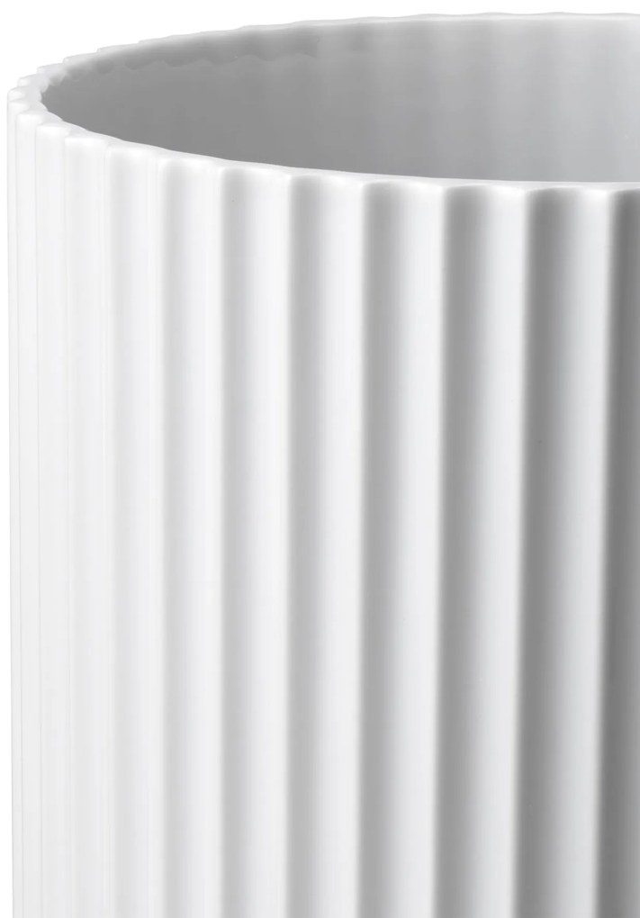 LYNGBY Porcelánová váza Vase White 25 cm, bílá barva, porcelán