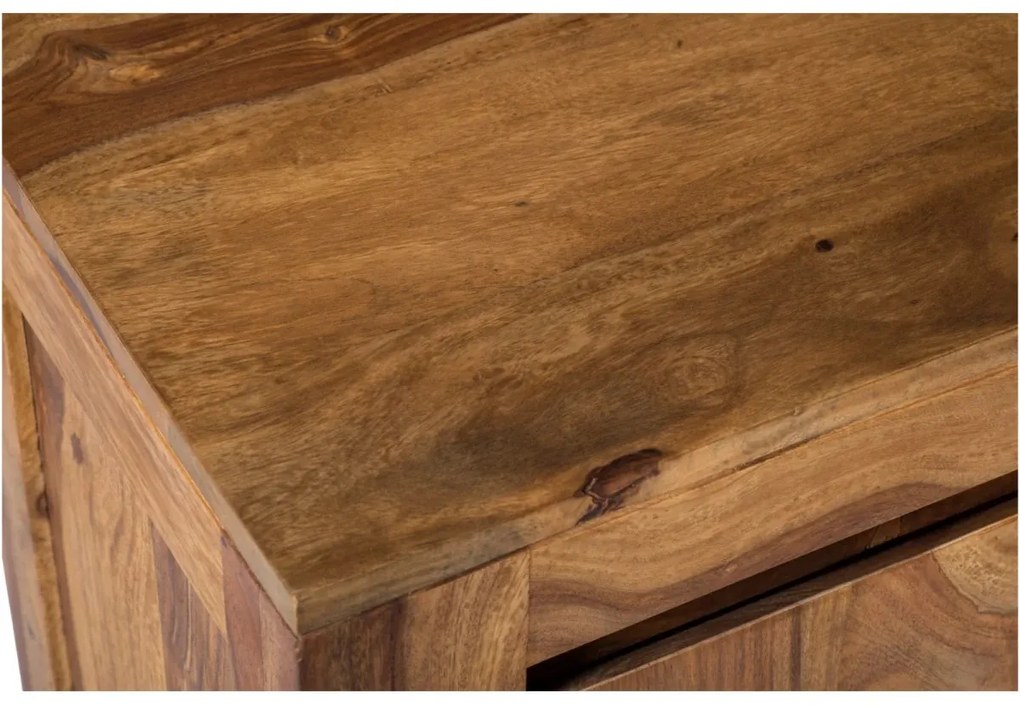 furniture-nabytek.cz - Masivní koupelnová skříňka pod umyvadlo Leostone z palisandru, lakovaná, hnědá – 42×30×80 cm