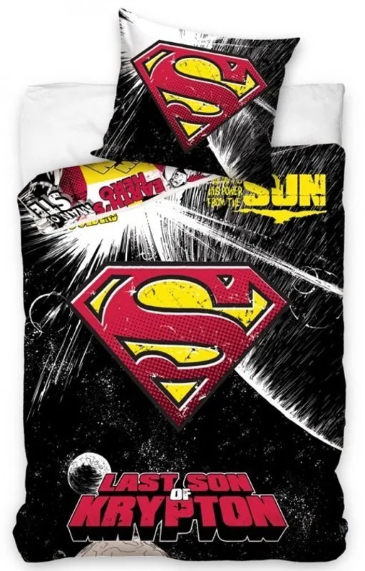 Carbotex · Povlečení SUPERMAN - Last son of Krypton - 100% bavlna - 70x90 cm + 140x200 cm
