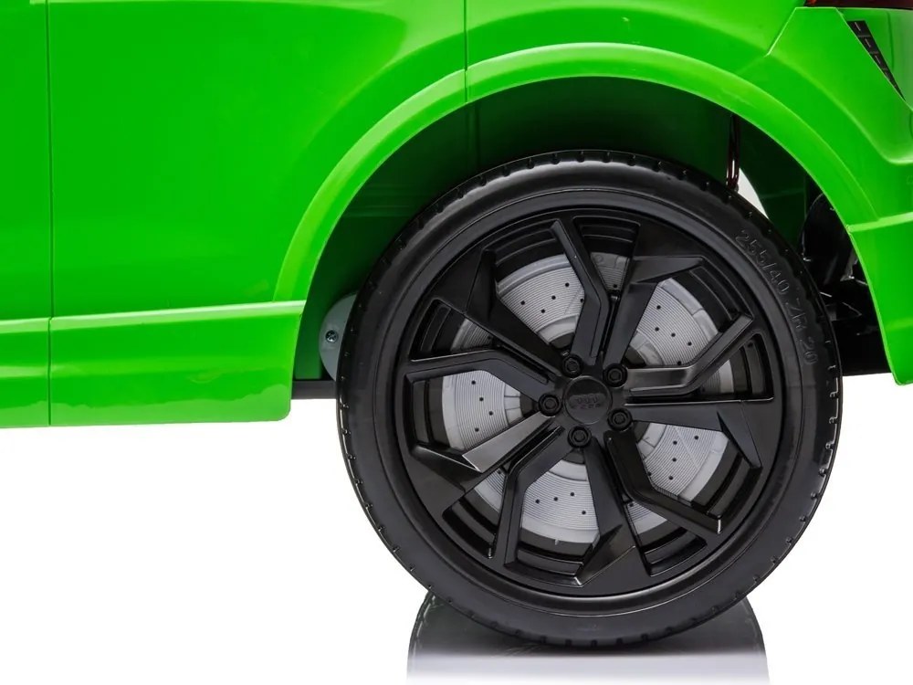 LEAN CARS Elektrické autíčko Audi RS Q8 LED MP3 dálkové ovládání zelené