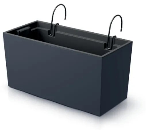 PROSPERPLAST Závěsný truhlík - URBI CASE W Rozměr: 58x18 cm, Barva: antracit