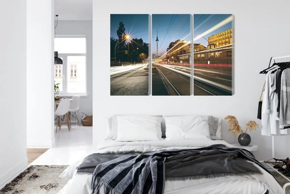 Vícedílný obraz Panoramatický Výhled Na Ulice Berlína Nedostatek Nedostatek Přírodní plátno 60x40