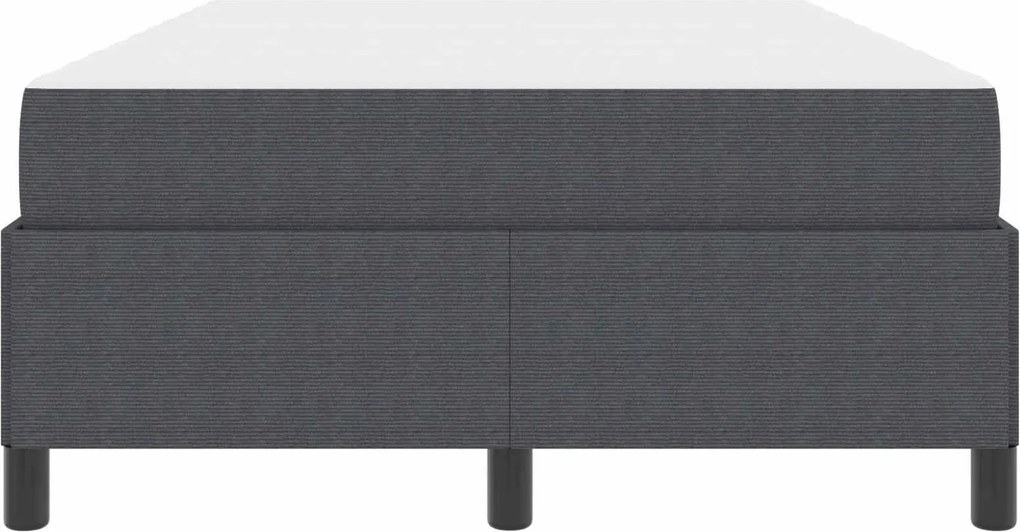 Rám postele s matrací Tmavě šedá 120 x 190 cm textil 3399111