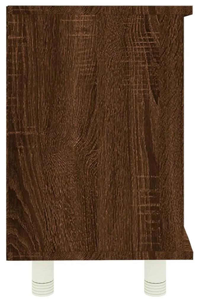 Koupelnová skříňka hnědý dub 60 x 32 x 53,5 cm kompozitní dřevo - Default Title