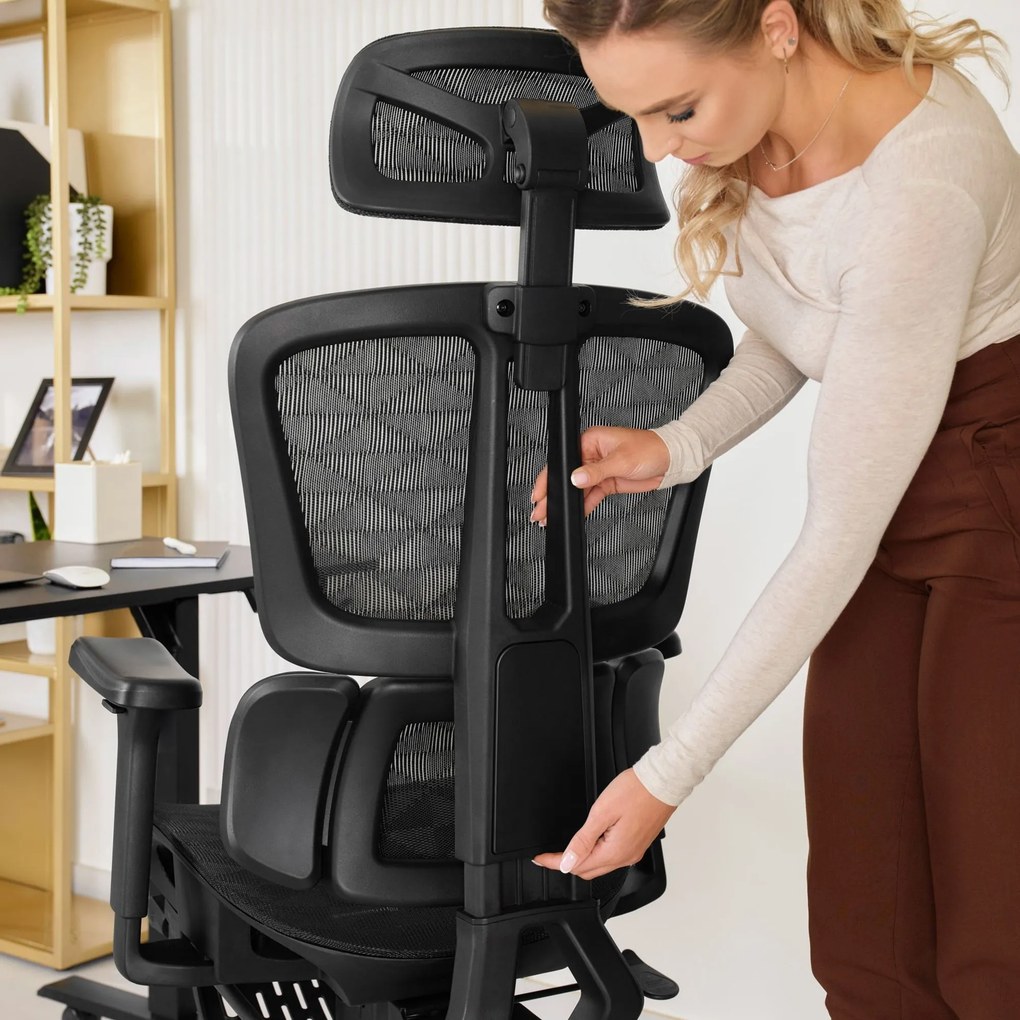Ergonomické křeslo Romalo – Černé