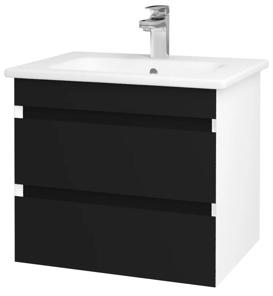 Dřevojas Koupelnová skříň MAJESTY SZZ2 60 Varianta: M01 Bílá mat / M01 Bílá mat