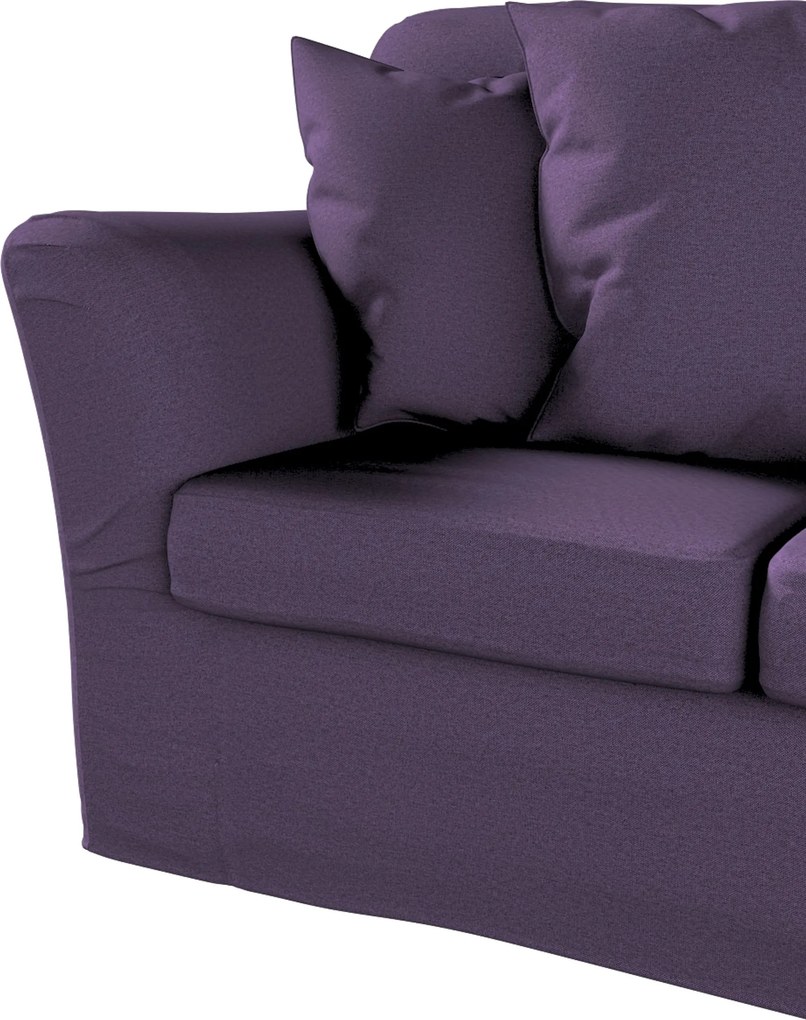 Potah na pohovku IKEA Tomelilla 3-místná nerozkládací barva fialová látka pletený vzor