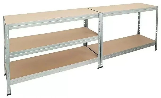 AR Shelving Vysokozátěžový regál Rivet, 180 × 120 × 45 cm, nosnost police: 250 kg