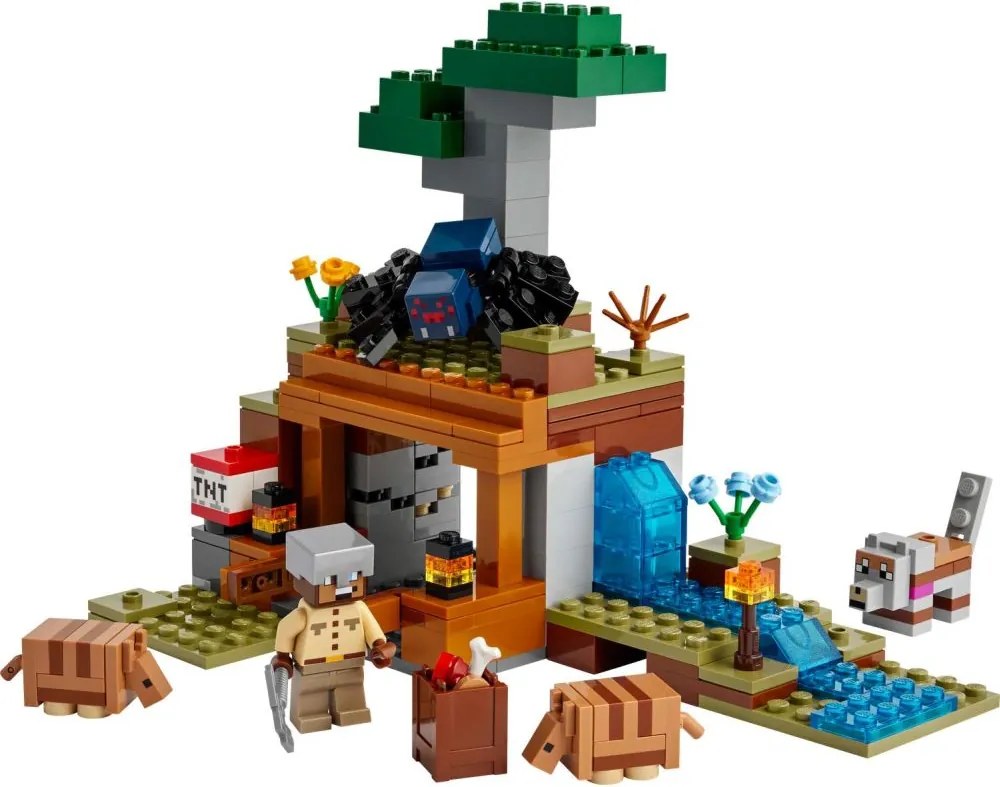 LEGO® Minecraft™ 21269 Výprava do dolu a pásovec