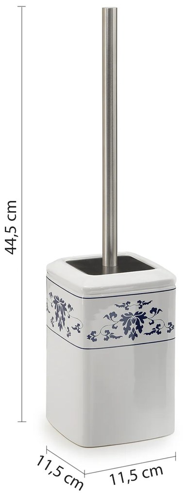 Gedy Gedy, CIXI WC kartáč na postavení, porcelán, modrý/bílý, CX3389