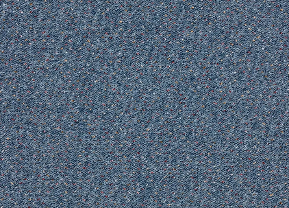 BETAP Metrážový koberec VIRTUOSE 84 denim modrý s jemným barevným melírem BARVA: Modrá, ŠÍŘKA: 4 m