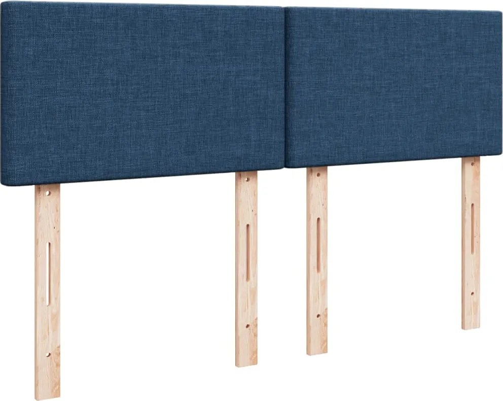 Box spring postel s matrací modrá 160x200 cm textil 3288238