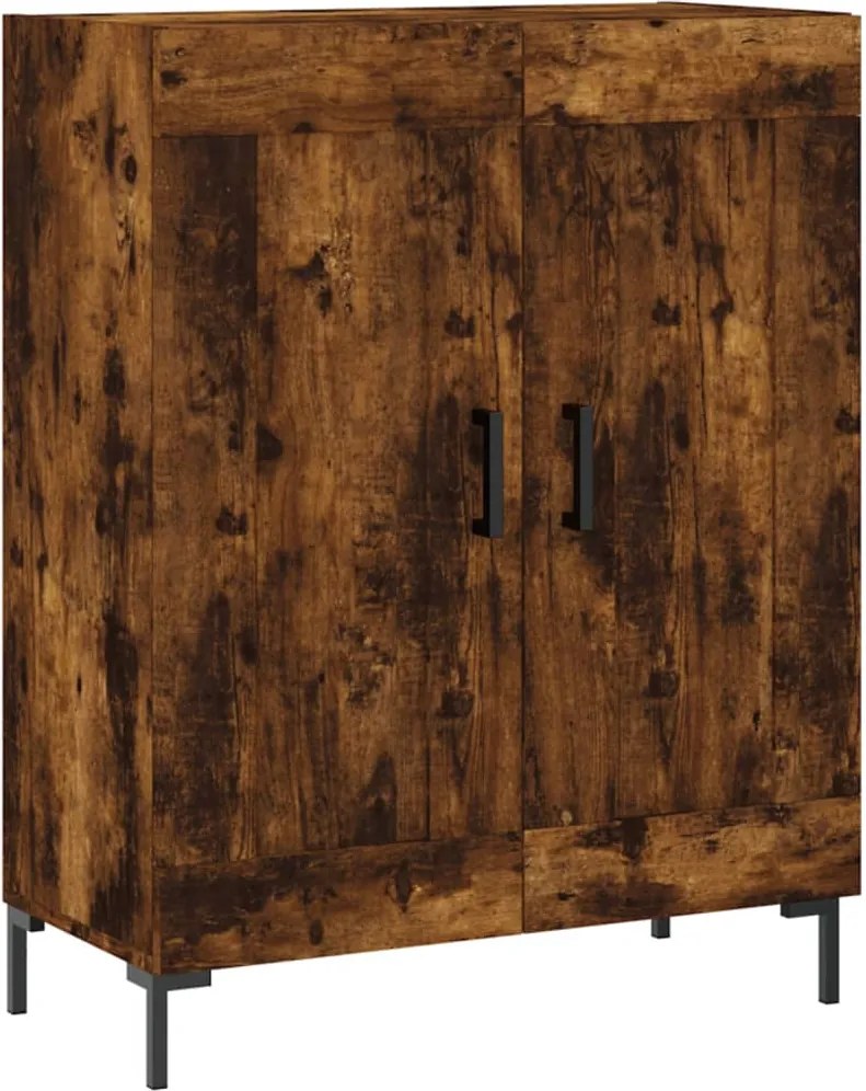 Skříň highboard kouřový dub 69,5 x 34 x 180 cm kompozitní dřevo 3199686