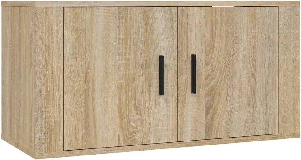 Nástěnné TV skříňky 2 ks dub sonoma 80 x 34,5 x 40 cm 3188353