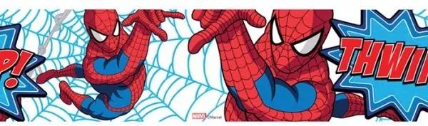 Dětská samolepící bordura 90-043, Spiderman, Kids Home, Graham Brown, rozměry 0,16 x 5 m