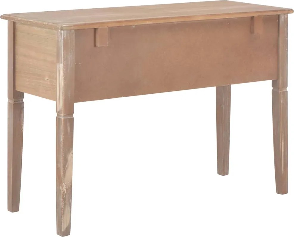 Psací stůl hnědý 109,5 x 45 x 77,5 cm dřevo 280072