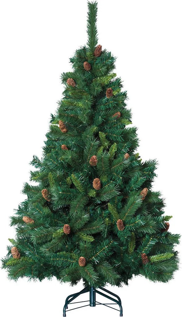 Umělý stromeček na kovovém stojanu, hustá, 150 cm