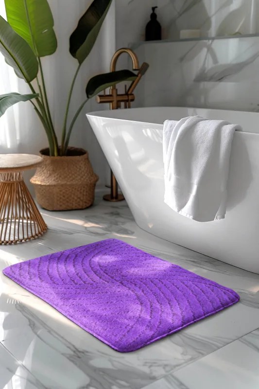 Koupelnová předložka fialová Comfort, 1 set