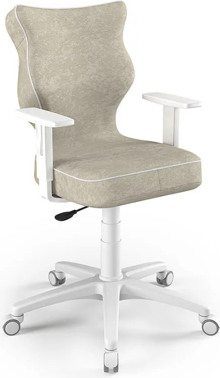 Ergonomická židle k psacímu stolu do dětského pokoje BÉŽOVÁ Zvolte rozměr: dítě 159 - 188 cm (výška stolu 71 - 82 cm)