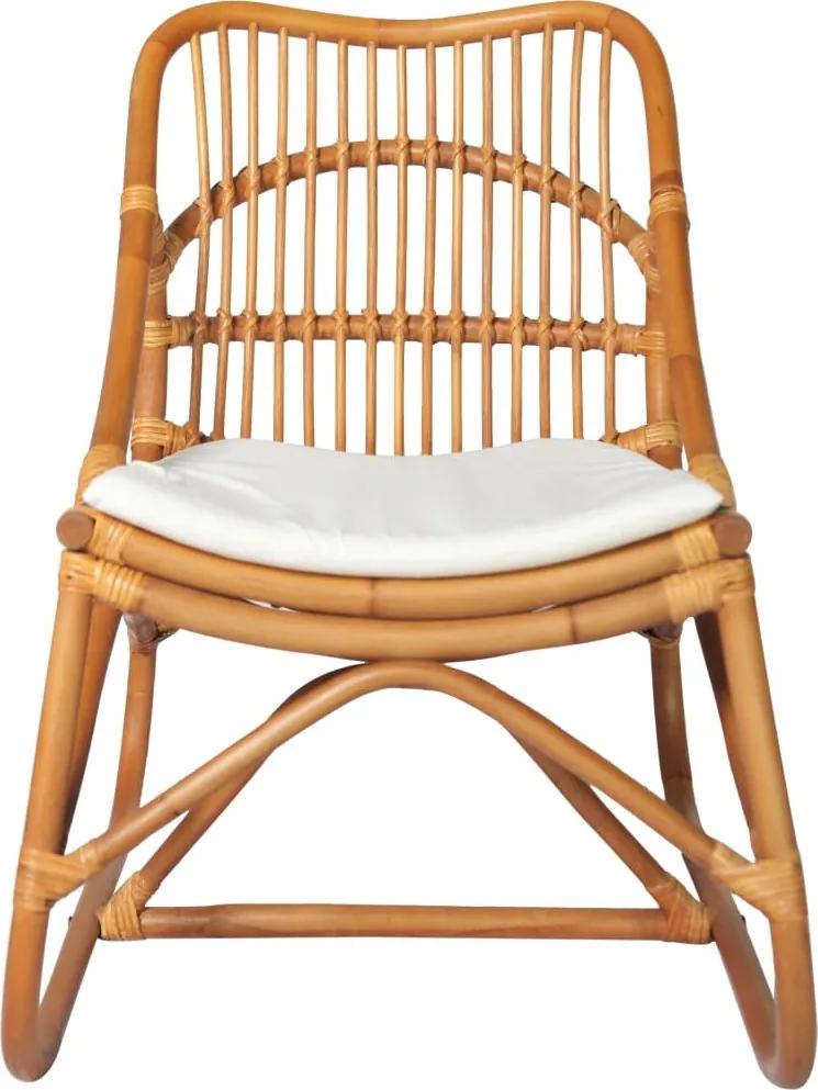vidaXL Ratanová židle len [325483] Barva: Přírodní