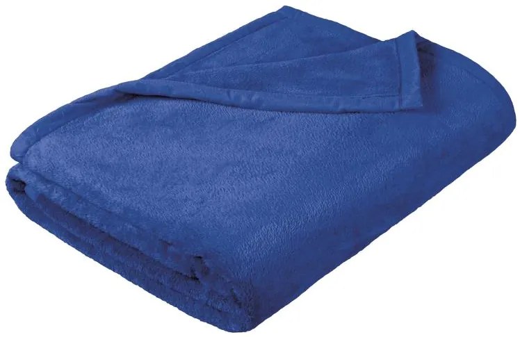 Bellatex Přikrývka Korall micro 100x150 cm modrá