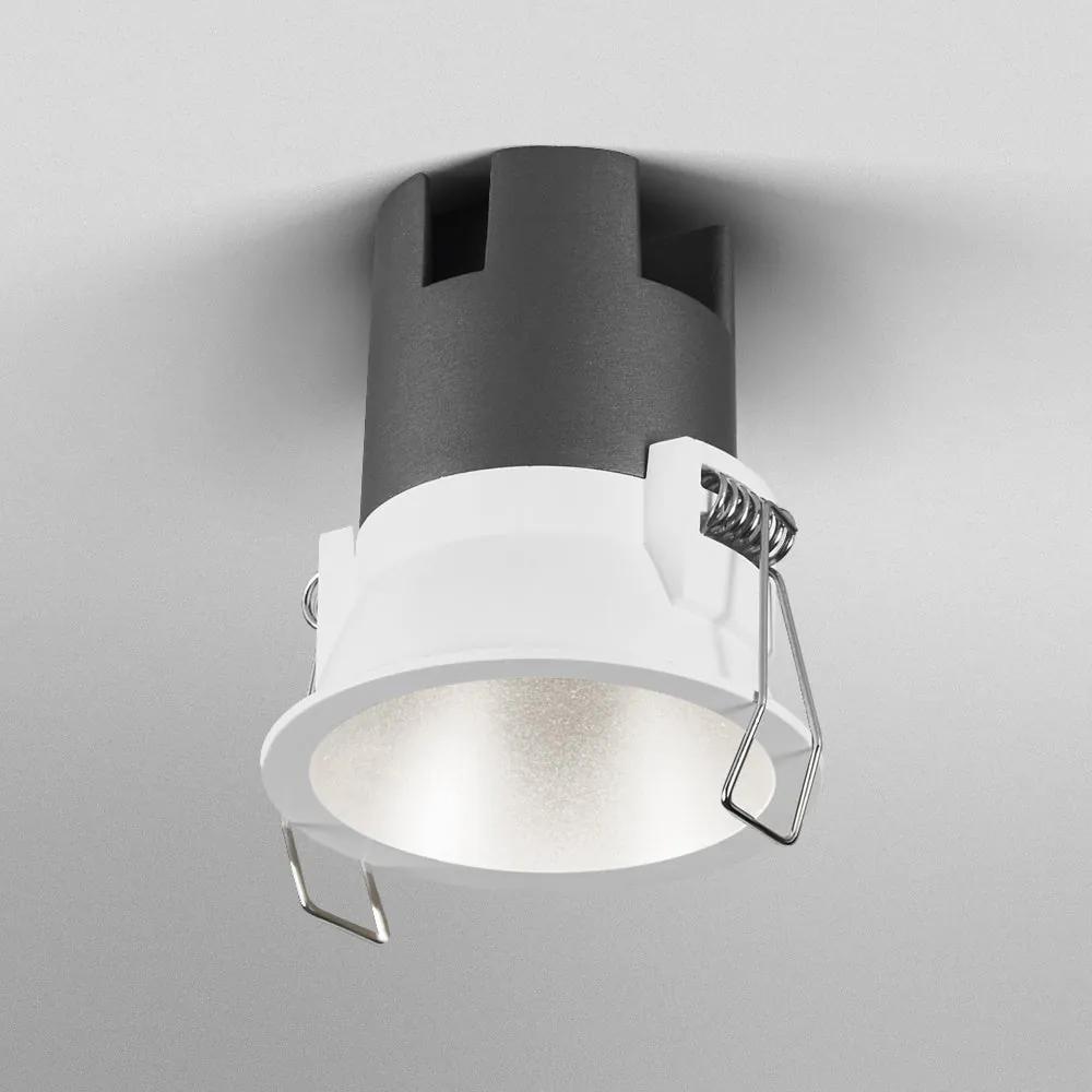 Šedé LED podhledové svítidlo 5 W SPOT 70mm, studená bílá