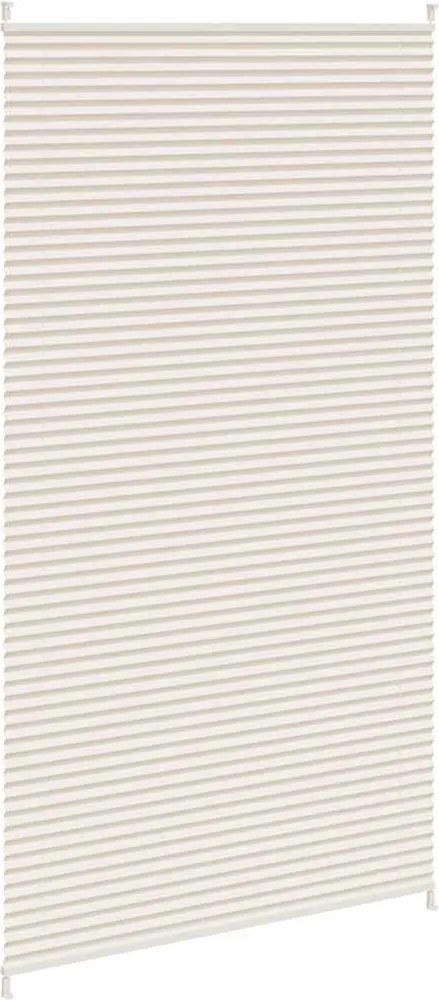 Plisovaná roleta 110 x 200 cm krémová 240648
