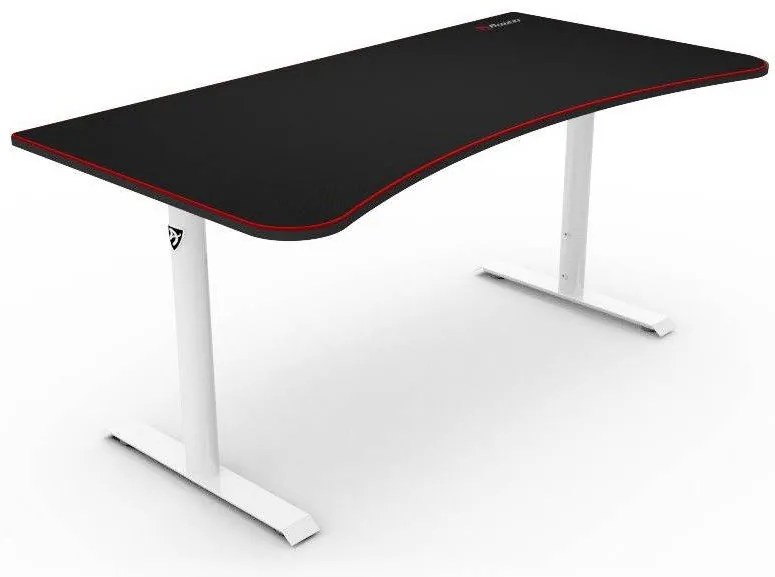 Herní stůl arozzi arena gaming desk černo/bílý