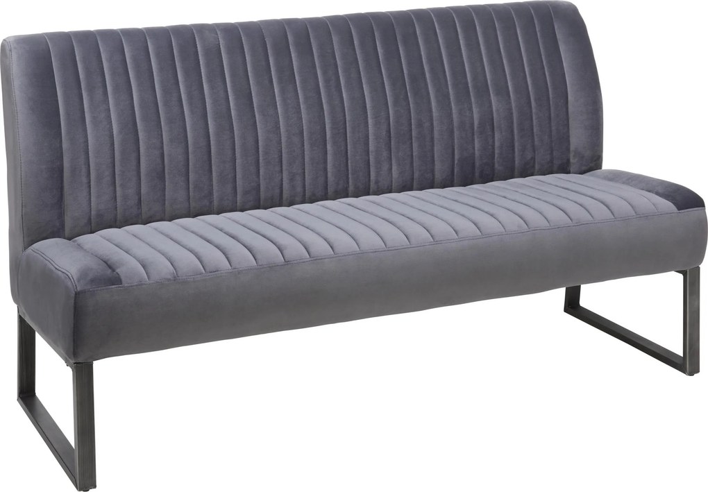XXXLutz SEDACÍ LAVICE, šedá, černá Ambia Home - Lavice do jídelny - 002731000901