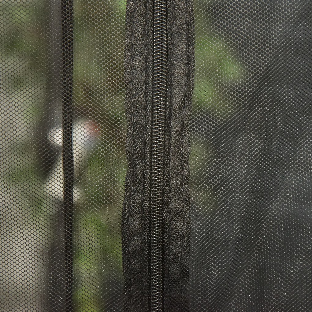 Outsunny Moskytiéra na slunečník Moskytiéra Fly net, černá, Ø3 x H2,3 m