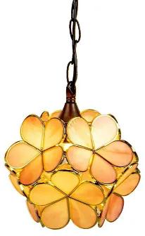 Závěsná lampa Tiffany SUMMER BLOOM Clayre &amp; Eef 5LL-6093