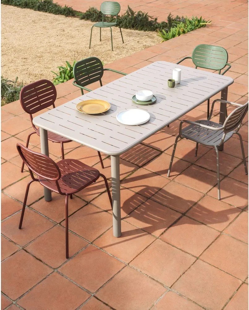 Taupe kovová zahradní židle Brai – Kave Home