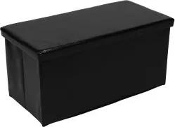 Skládací lavice s úložným prostorem - černá OEM M06129