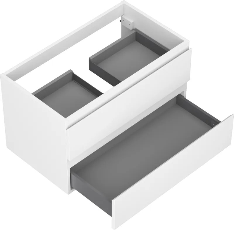 Mexen Orio, koupelnová skříňka 80 cm, 2 zásuvky, bílá matná, 91A10-08047-2-BFF01