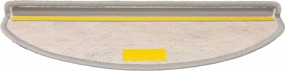 Samolepicí rohože na schody Sisal-Look 30 ks 65x21x4cm Stříbrná 3365871