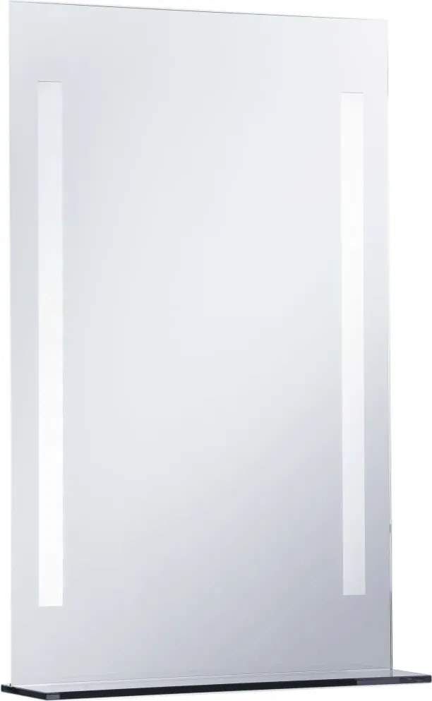 vidaXL Koupelnové nástěnné zrcadlo s LED světlem a policí 60 x 80 cm [144715]