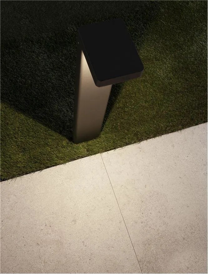NV 9492770 Venkovní sloupkové svítidlo POET antracitový hliník a čiré sklo LED 8W 3000K 220-240V 94st. IP65 - NOVA LUCE