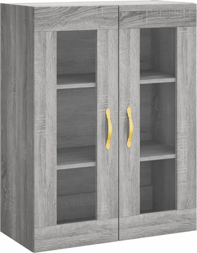 Skříň highboard šedá sonoma 69,5 x 34 x 180 cm kompozitní dřevo 3198455