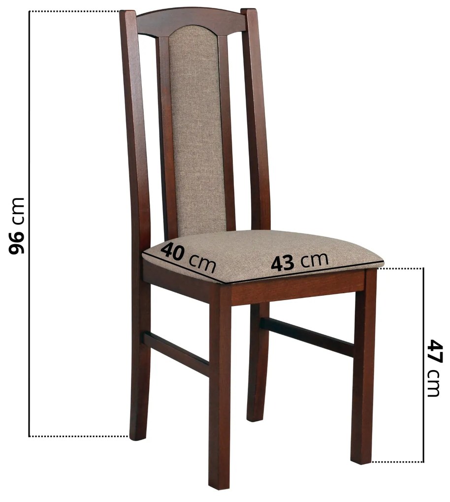 Jídelní židle Klára Zvolte dřevo: Bílá, Zvolte látku: látka 10b