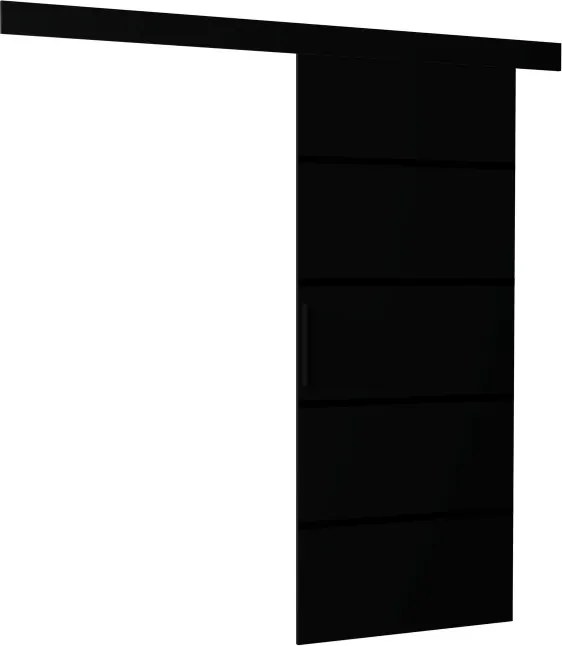 Posuvné nástěnné dveře MUSCHU 96 černá