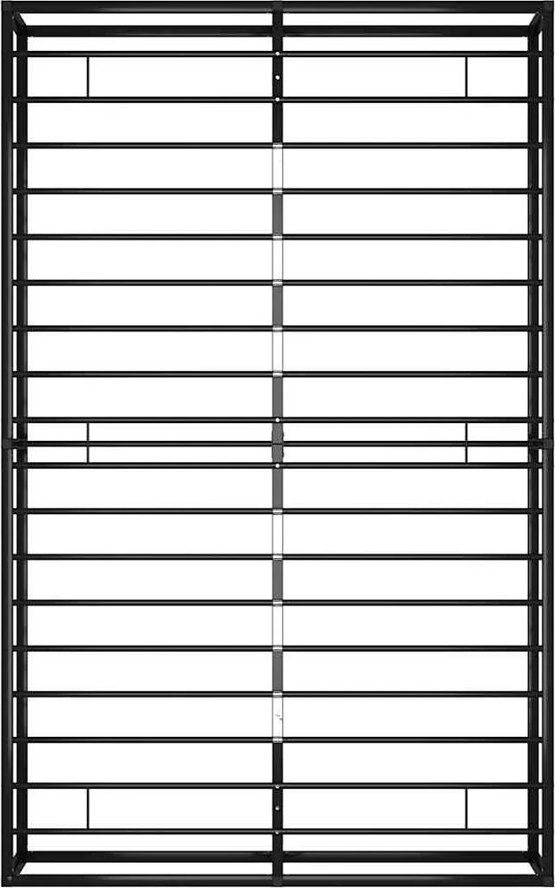 Rám postele černý kov 120 x 200 cm 324787