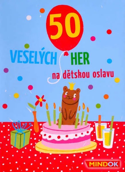 MINDOK HRA 50 Veselých her na dětskou oslavu *SPOLEČENSKÉ HRY* mn154