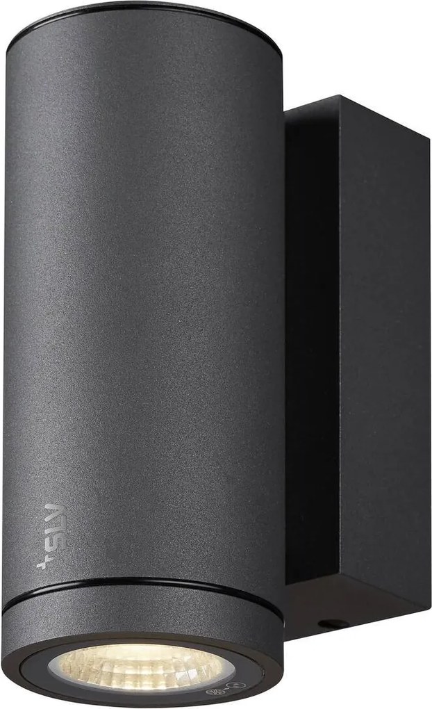 LA 1003422 ENOLA ROUND S single Outdoor, nástěnné LED svítidlo, antracitové - BIG WHITE (SLV)