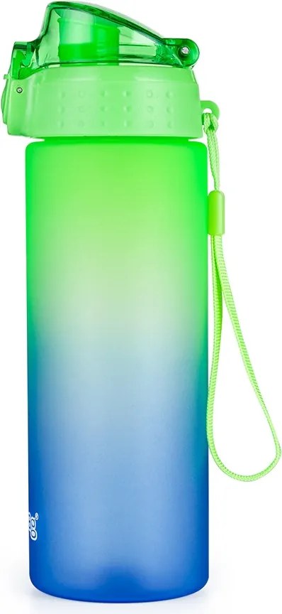 Oxybag OXY CLiCK - láhev na pití Ombre Blue - Green, 600 ml