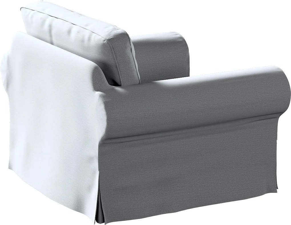 Potah na křeslo IKEA Ektorp barva šedá látka sametová