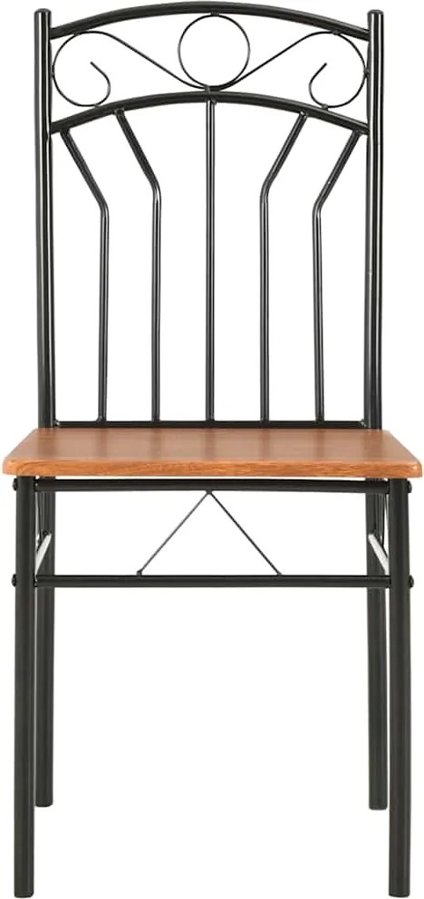 Jídelní židle 6 ks hnědé MDF 281397